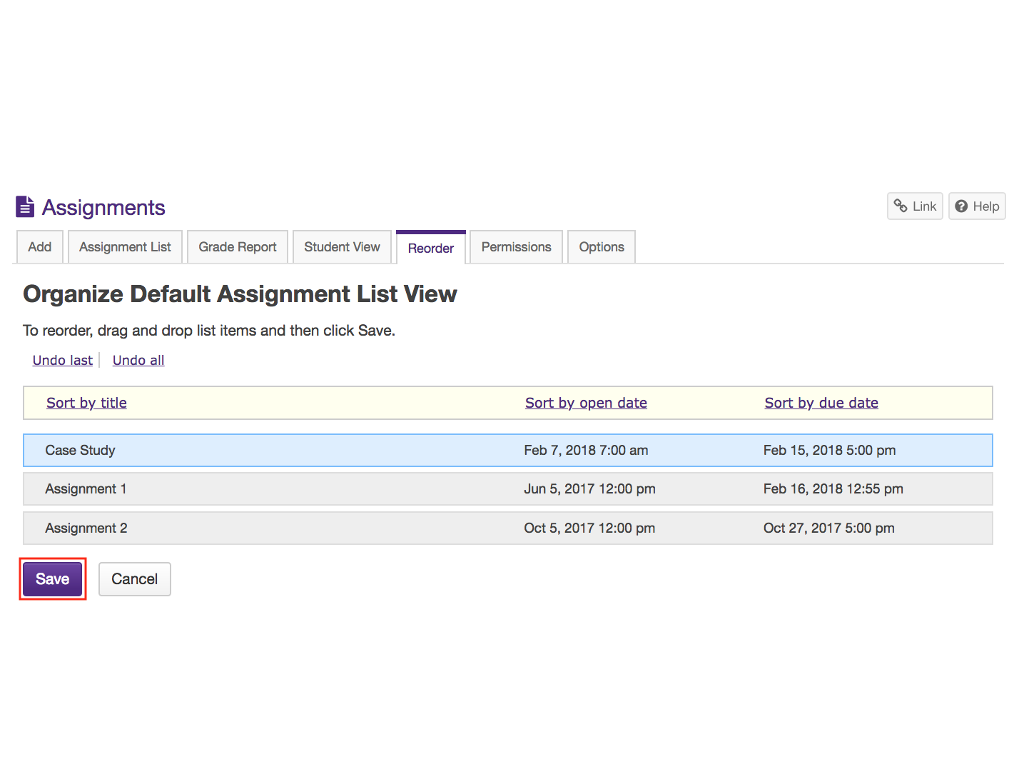 Edit assignments - OWL Help - Western University