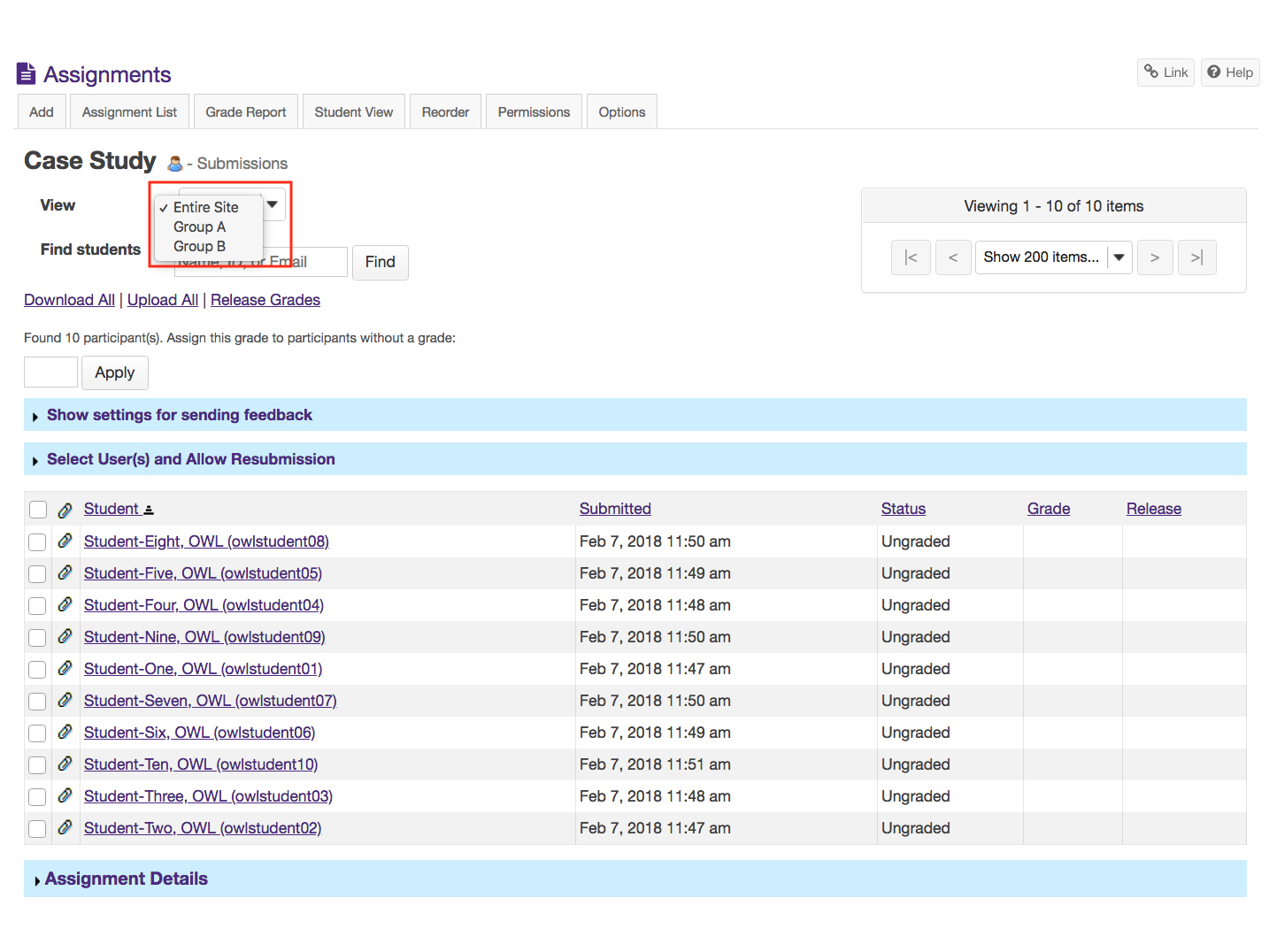 Grade assignments - OWL Help - Western University