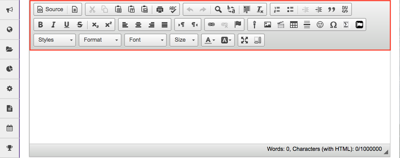 Rich Text Editor OWL Help Western University